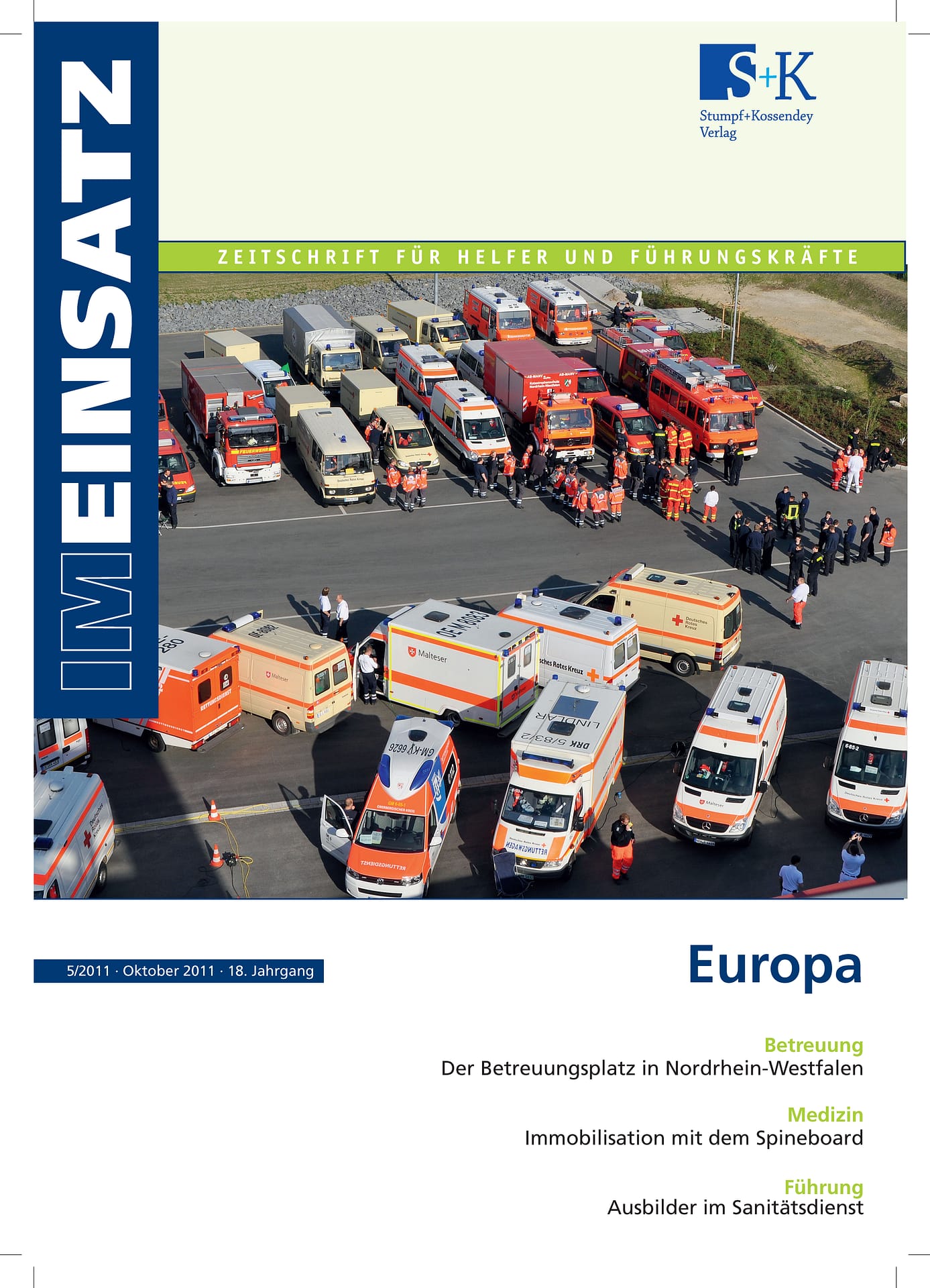 IM EINSATZ 05/2011 – GroÃ veranstaltungen und Europa (e-Journal) – Rettungsdienst-Shop.de